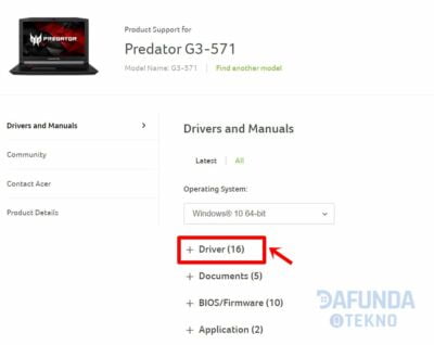 Cara Download dan Instal driver PC/Laptop Merek Acer Apa Saja