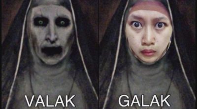 15 Kreasi Dandan ala Hantu Valak di Film The Nun ini Bikin Ngakak!