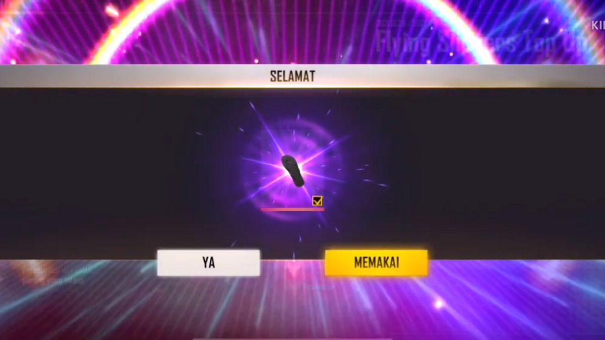 Knife Flying Slipper FF, Skin Berbentuk Sandal Hadir di Event Bonus Top ...