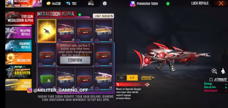 Faded Wheel Free Fire Terbaru Hadirkan SCAR Megalodon Alpha FF ...