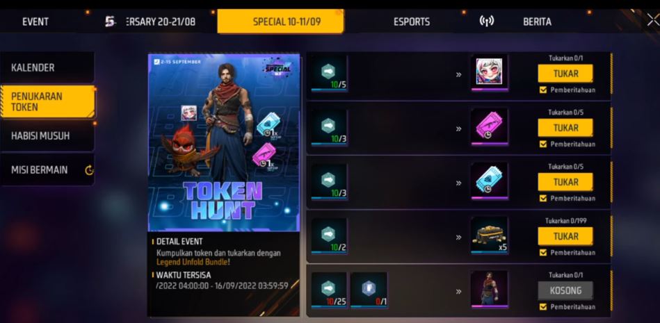 Cara Dapatkan Bundle Legends Unfold FF Secara Gratis di Event Ini ...