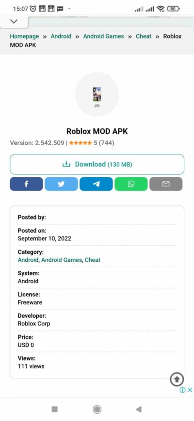 Roblox Mod APK 2.548.523 Unlimited Robux & No Ban Terbaru 2023 ...