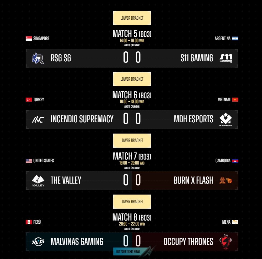 Jadwal M4 World Championship Knockout Stage - Dafunda.com