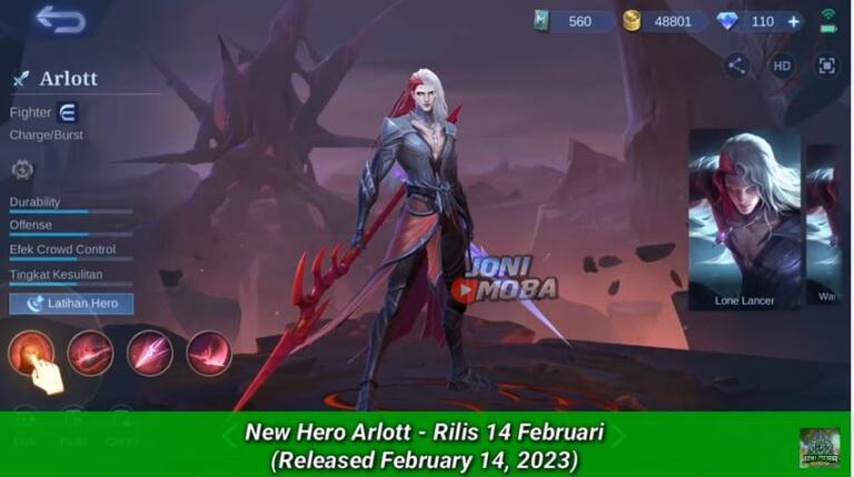 Bocoran Tanggal Rilis Hero Arlott Mobile Legends - Dafunda.com