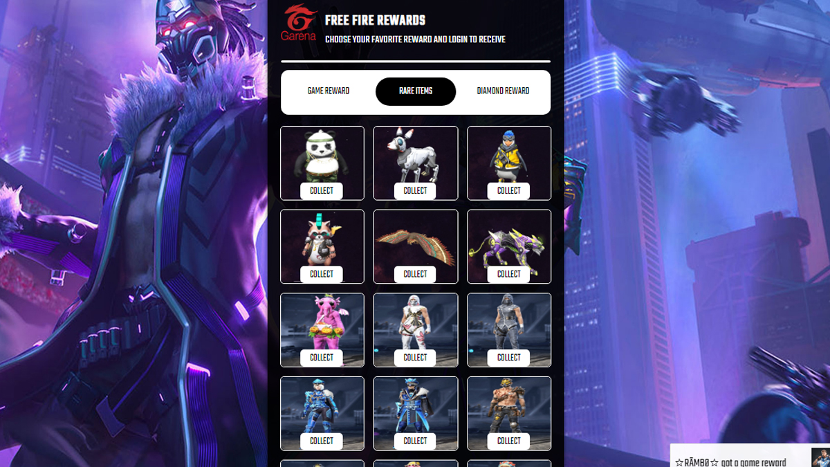 Free Fire Space Skin, Situs Baru Buat Dapatkan Skin FF Gratis ...