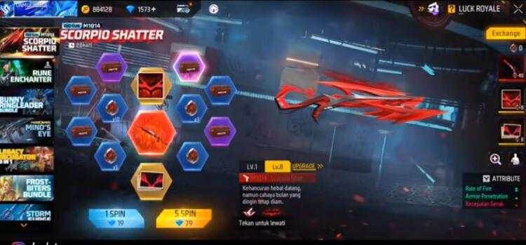 Cara Mendapatkan Evo Gun M1014 Scorpio Shatter FF - Dafunda.com