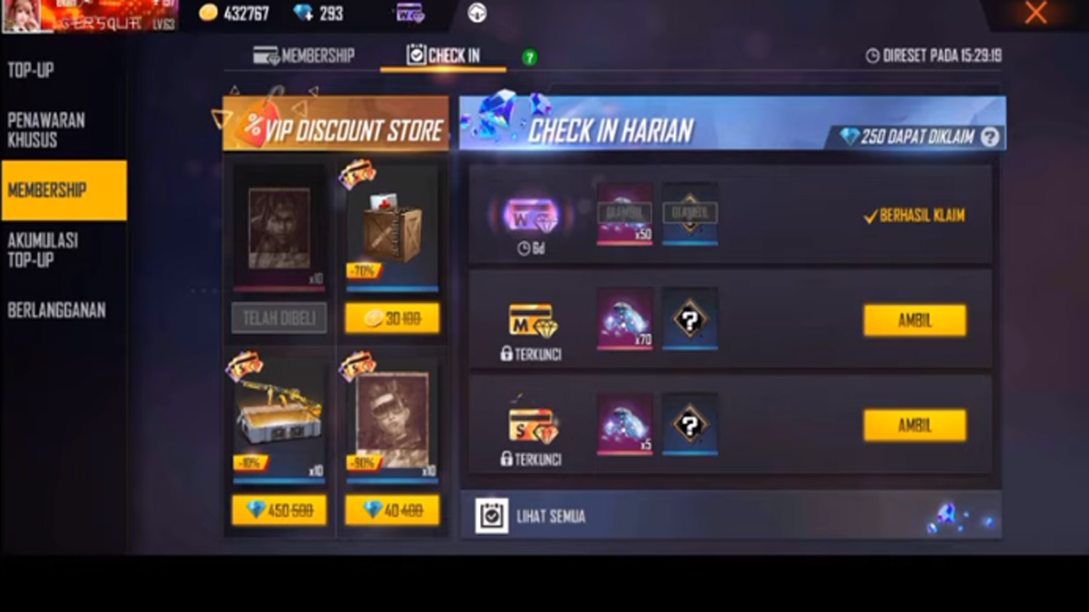 Membership Mingguan Free Fire (FF): Penjelasan dan Harganya! - Dafunda.com