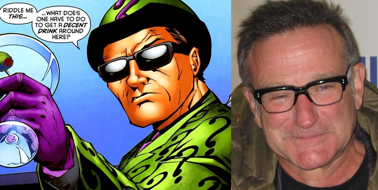Fan Art Tampilan Robin Williams Sebagai The Riddler - Dafunda.com