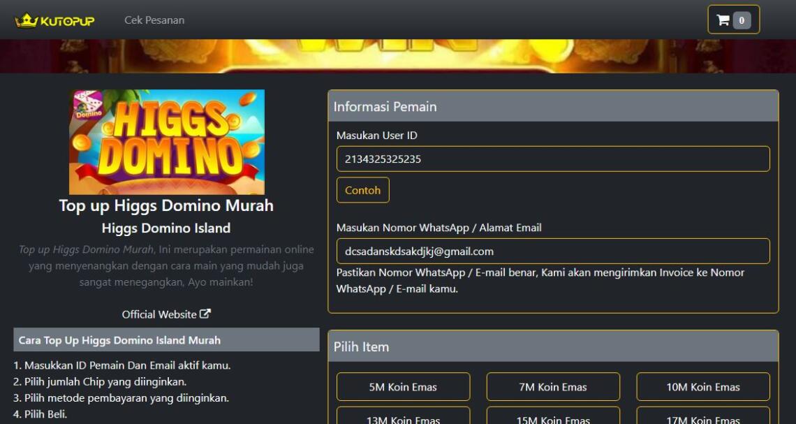 Cara Top Up Higgs Domino Pakai Pulsa Mulai Dari 5M! - Dafunda.com