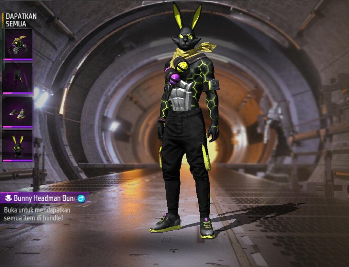 Tips Mendapatkan Bundle FF Bunny Headman - Dafunda.com