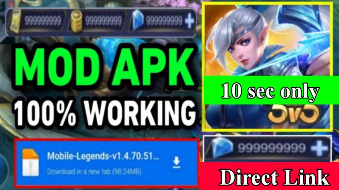 Mobile Legends Mod APK 1.8.47.9191 (Unlimited Diamond/Unlock All Skin ...
