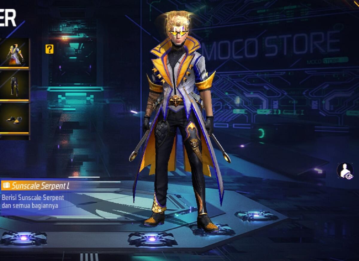 Cara Mendapatkan Free Fire Bundle Sunscale Serpent - Dafunda.com