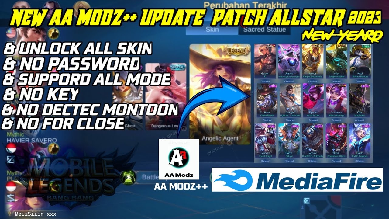 AA Modz APK v1.8.22 Unlock All Skin Mobile Legends (ML) 2024 - Dafunda.com