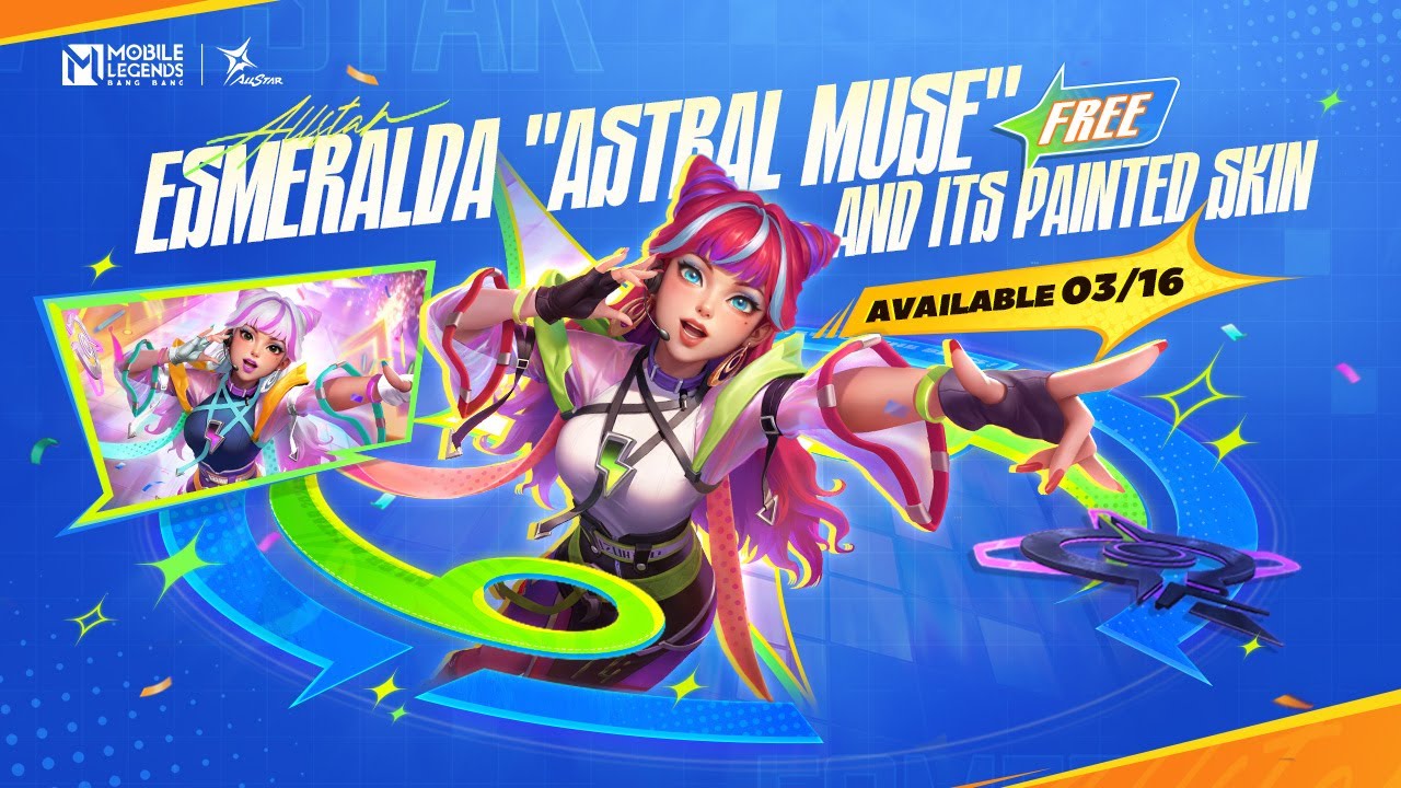 Intip Tampilan Skin ALLSTAR Exclusive Esmeralda "Astral Muse" - Dafunda.com