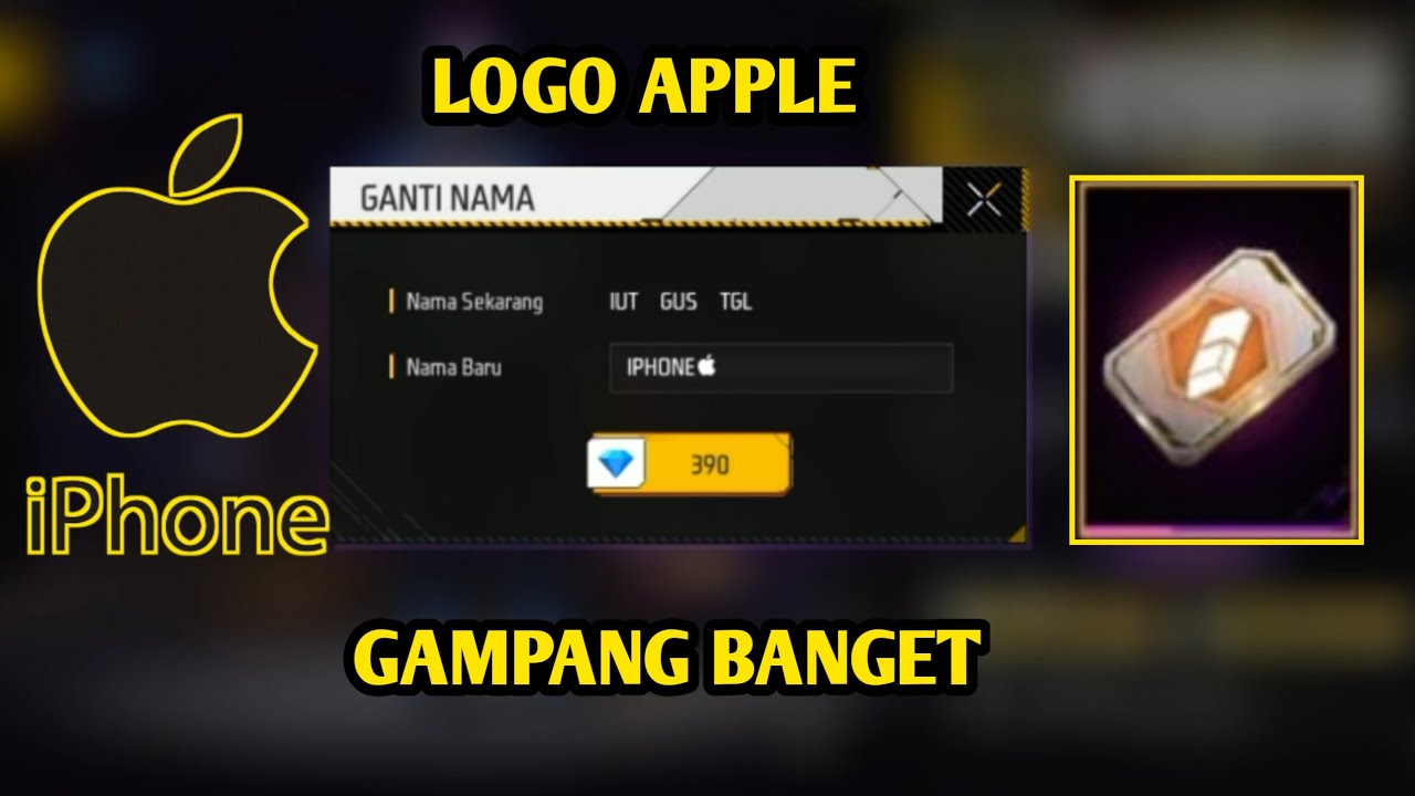 Cara Membuat Nama FF Logo iPhone William GZ - Dafunda.com