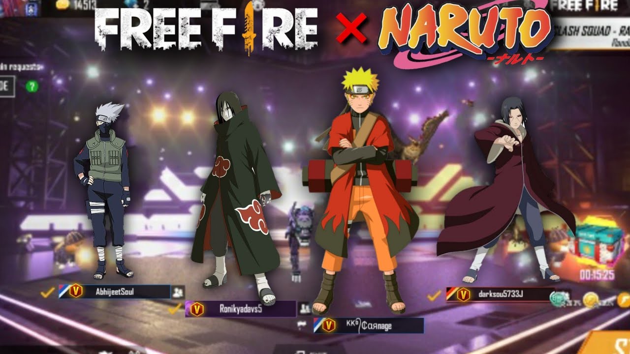 Free Fire (FF) x Naruto, Kapan Kolaborasinya Akan Rilis? - Dafunda.com