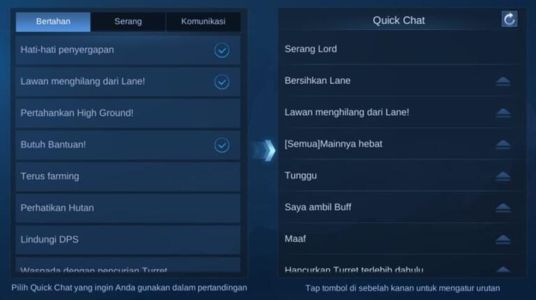 Cara Mengatasi Quick Chat ML Hilang dengan Mudah - Dafunda.com