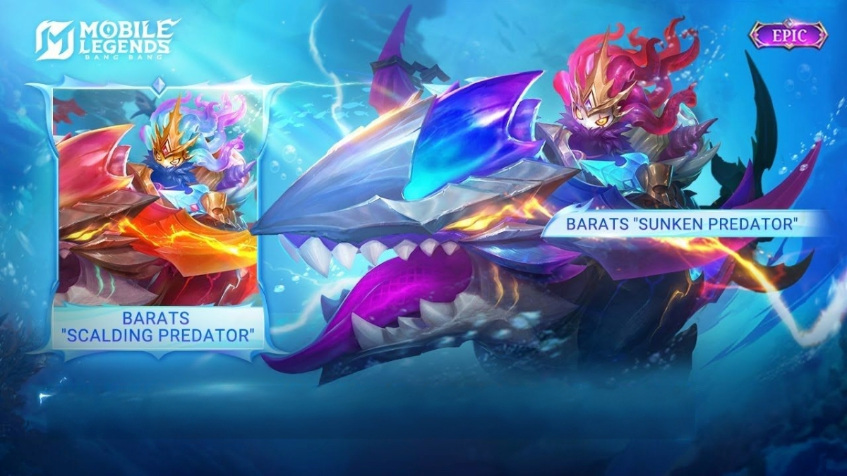 Review Skin Epic Barats "Sunken Predator" Mobile Legends - Dafunda.com