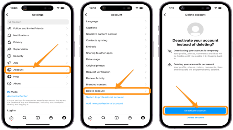 Cara Menonaktifkan Akun Instagram untuk Sementara - Dafunda.com