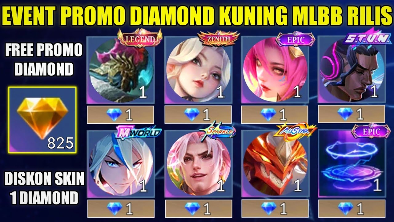Event Promo Diamond Kuning ML 2025 Sudah Rilis, Yuk Segera Serbu ...