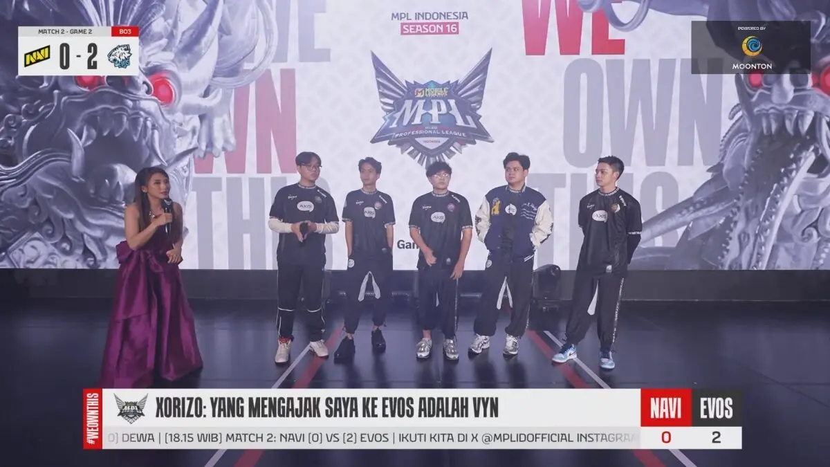 Hasil MPL ID Season 16 NAVI vs EVOS Esports - Dafunda.com