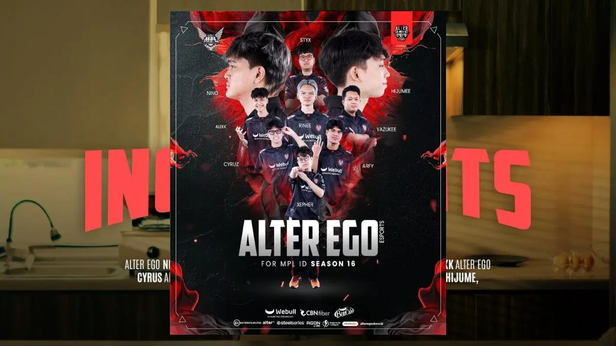 Official Roster Alter Ego Esports MPL ID Season 16 - Dafunda.com