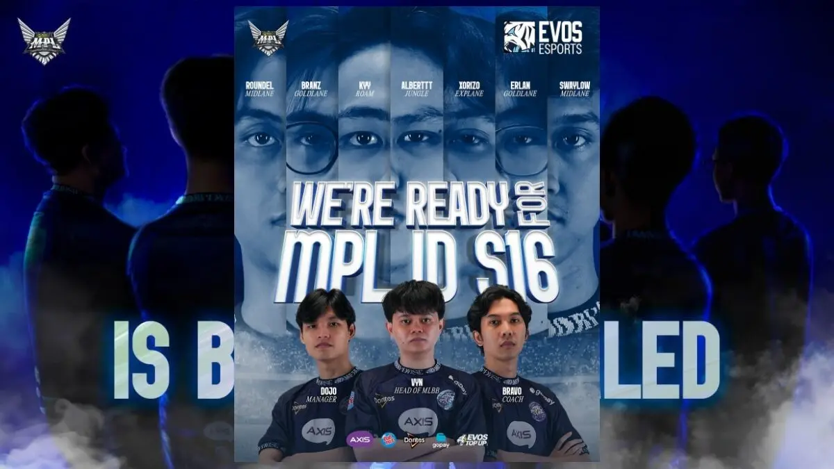 Official Roster EVOS Esports MPL ID Season 16 - Dafunda.com